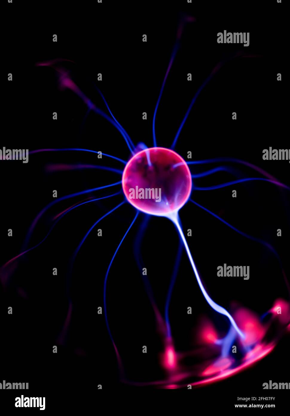 closeup of plasma lamp, globe Stock Photo - Alamy