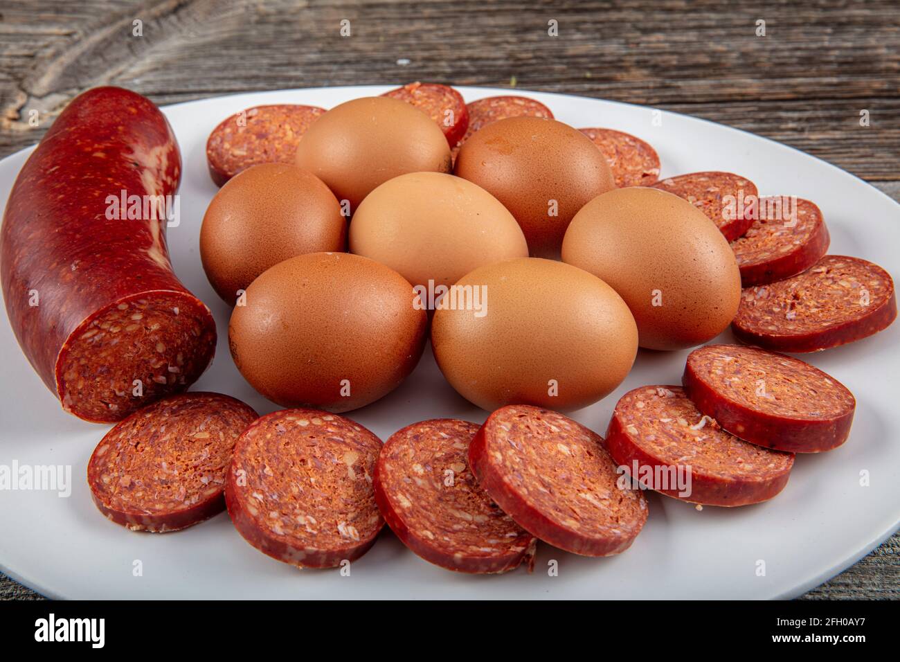 Turkish sausage (Turkish name; Turkish sucuk). Turkish sausage kangal ...