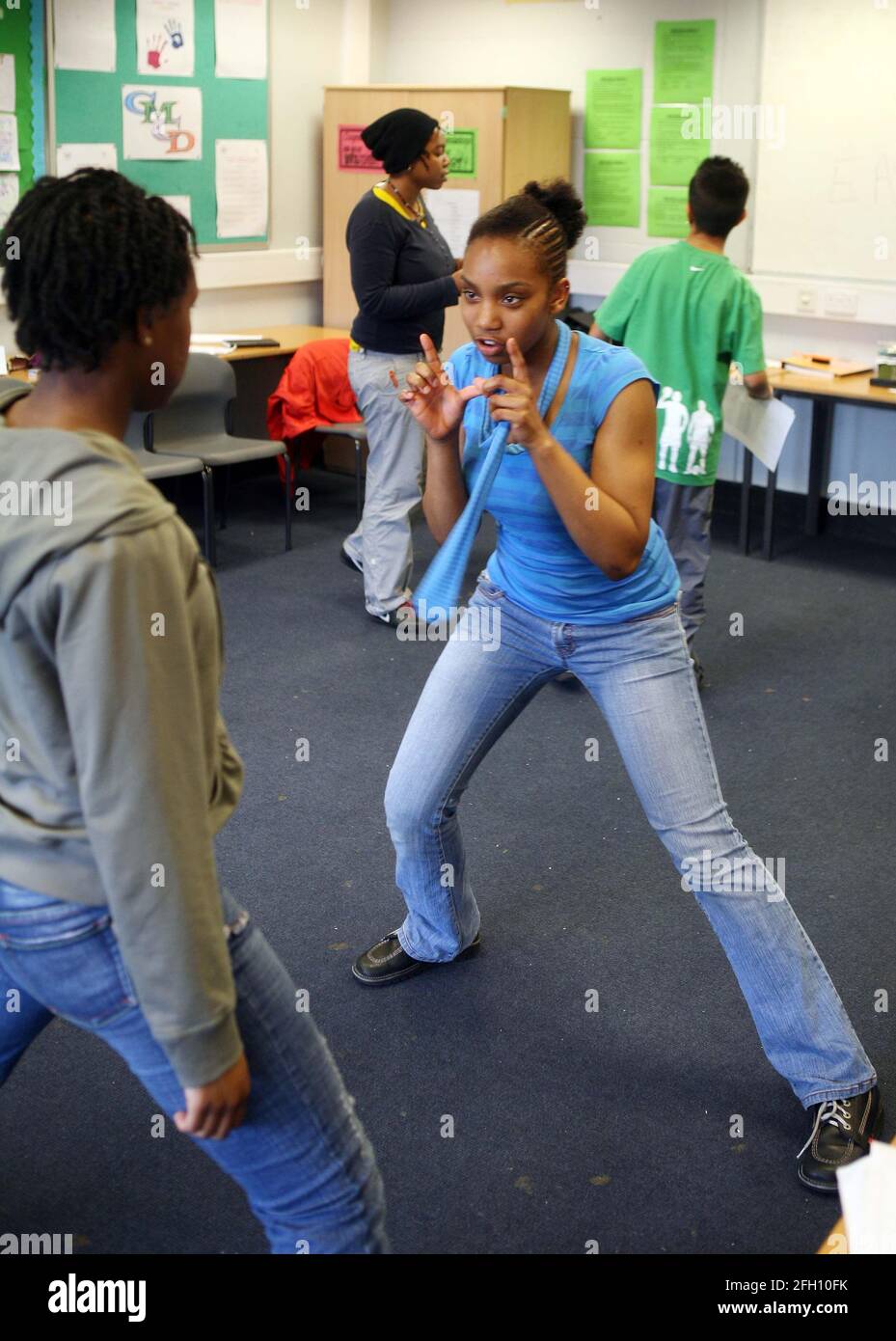 Nick Makoha, poet coach with students from the Lammas school in Leyton ...