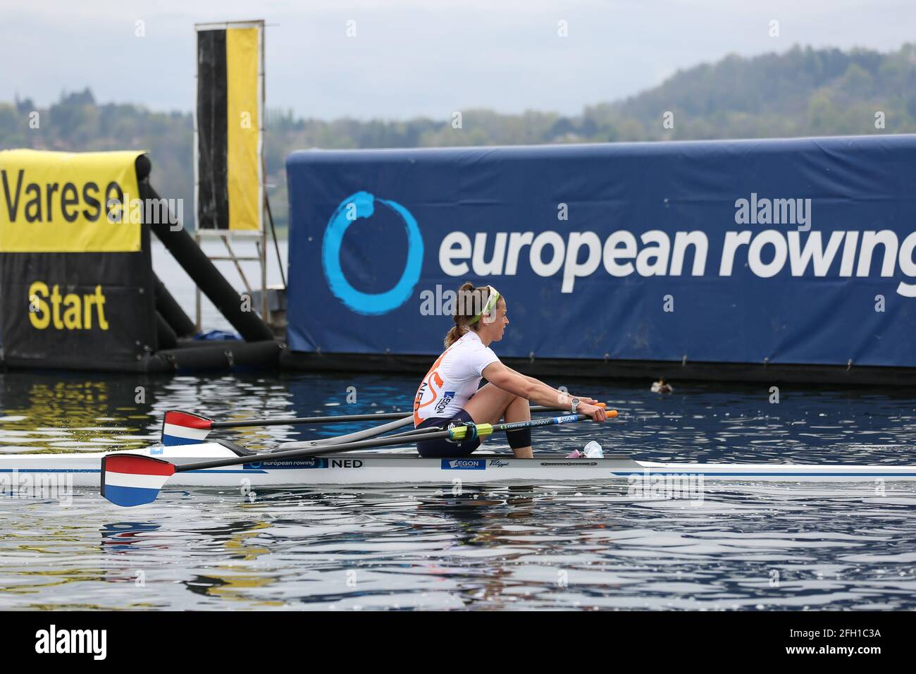 Anna Sarah Sophie Souwer of Netherlands competes in the Women's Single ...