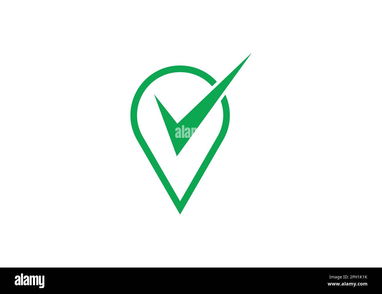 Check mark icon, Logo element illustration, check mark symbol design ...