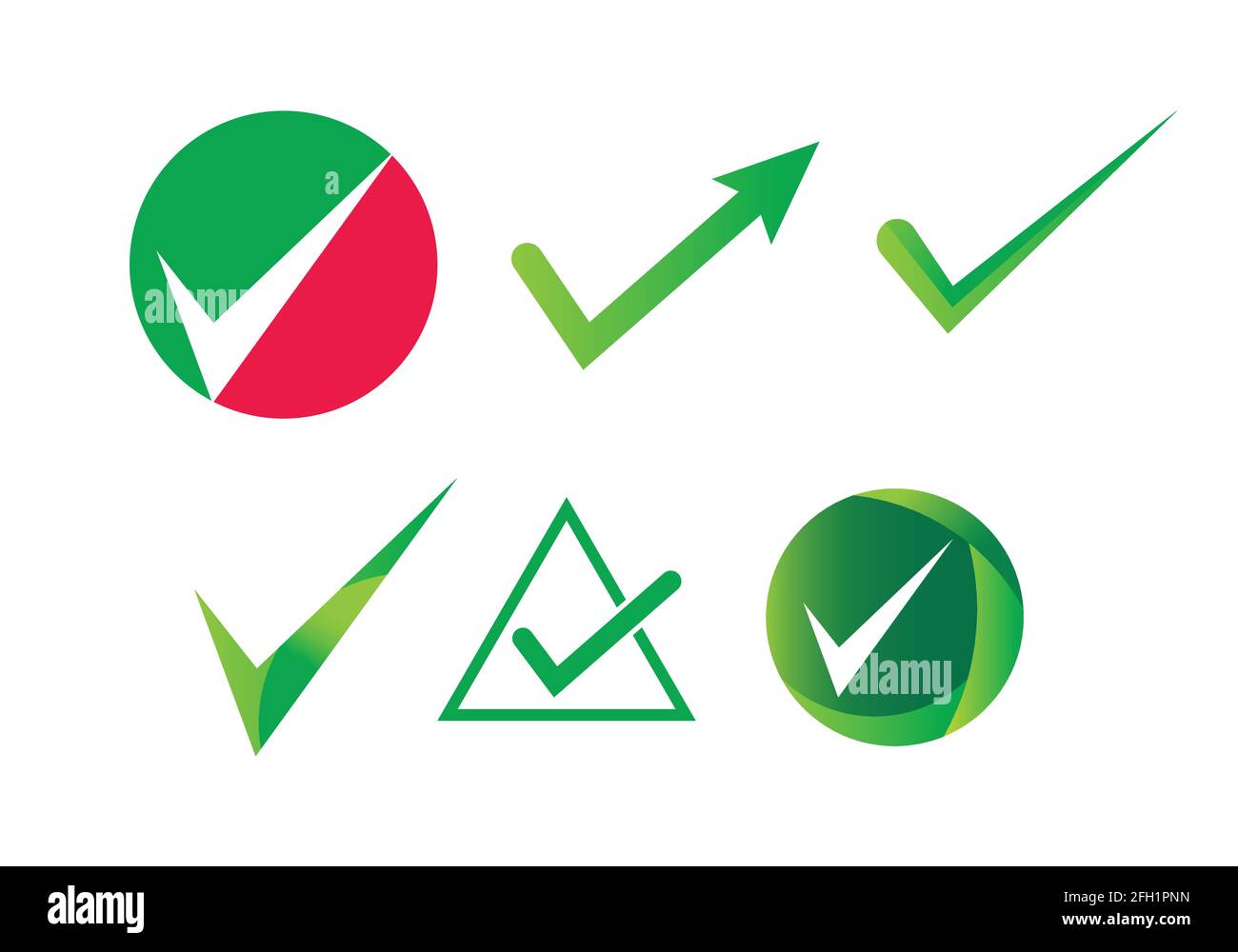 Check mark icon, Logo element illustration, check mark symbol design ...