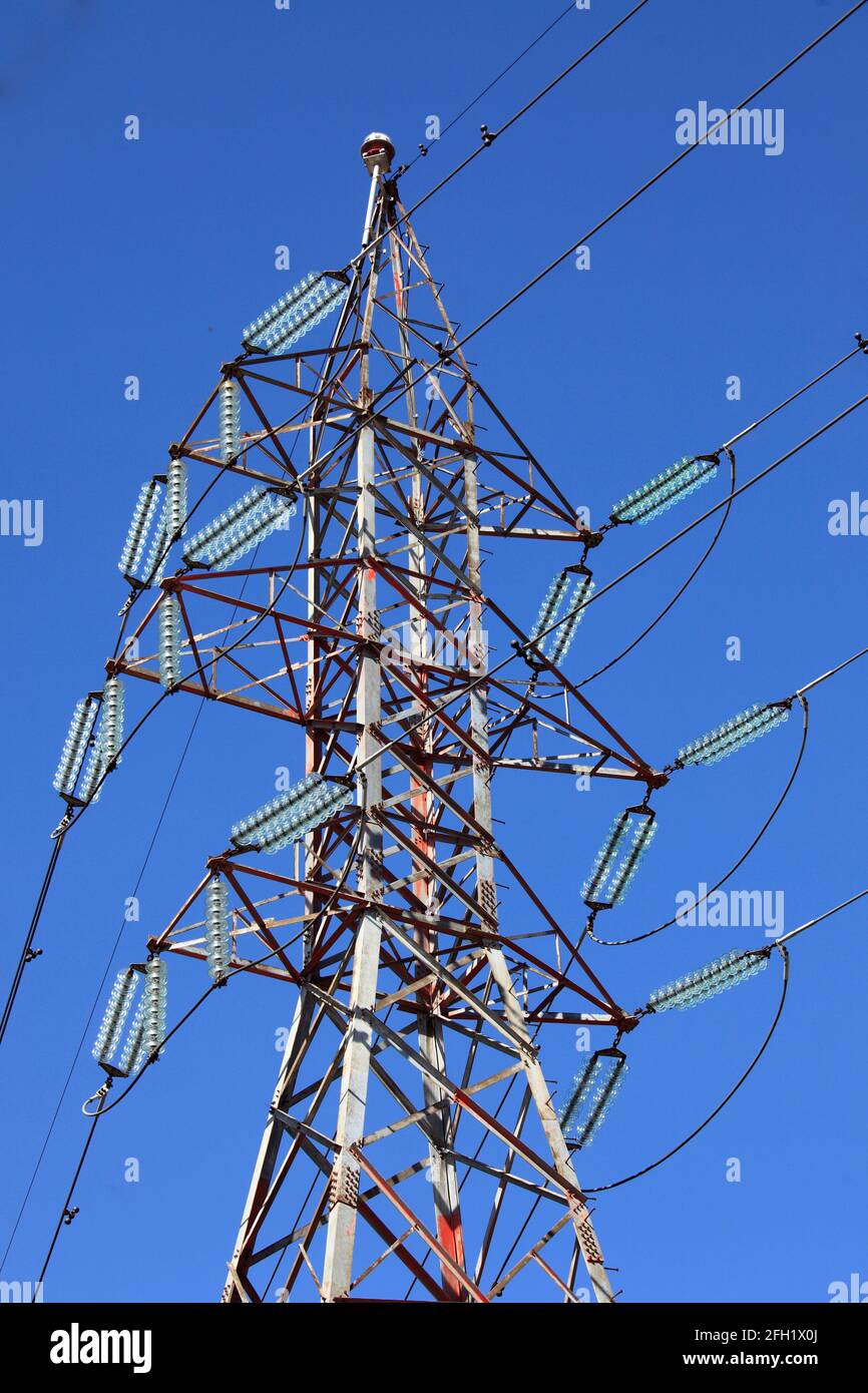 High tension pylon hi-res stock photography and images - Alamy