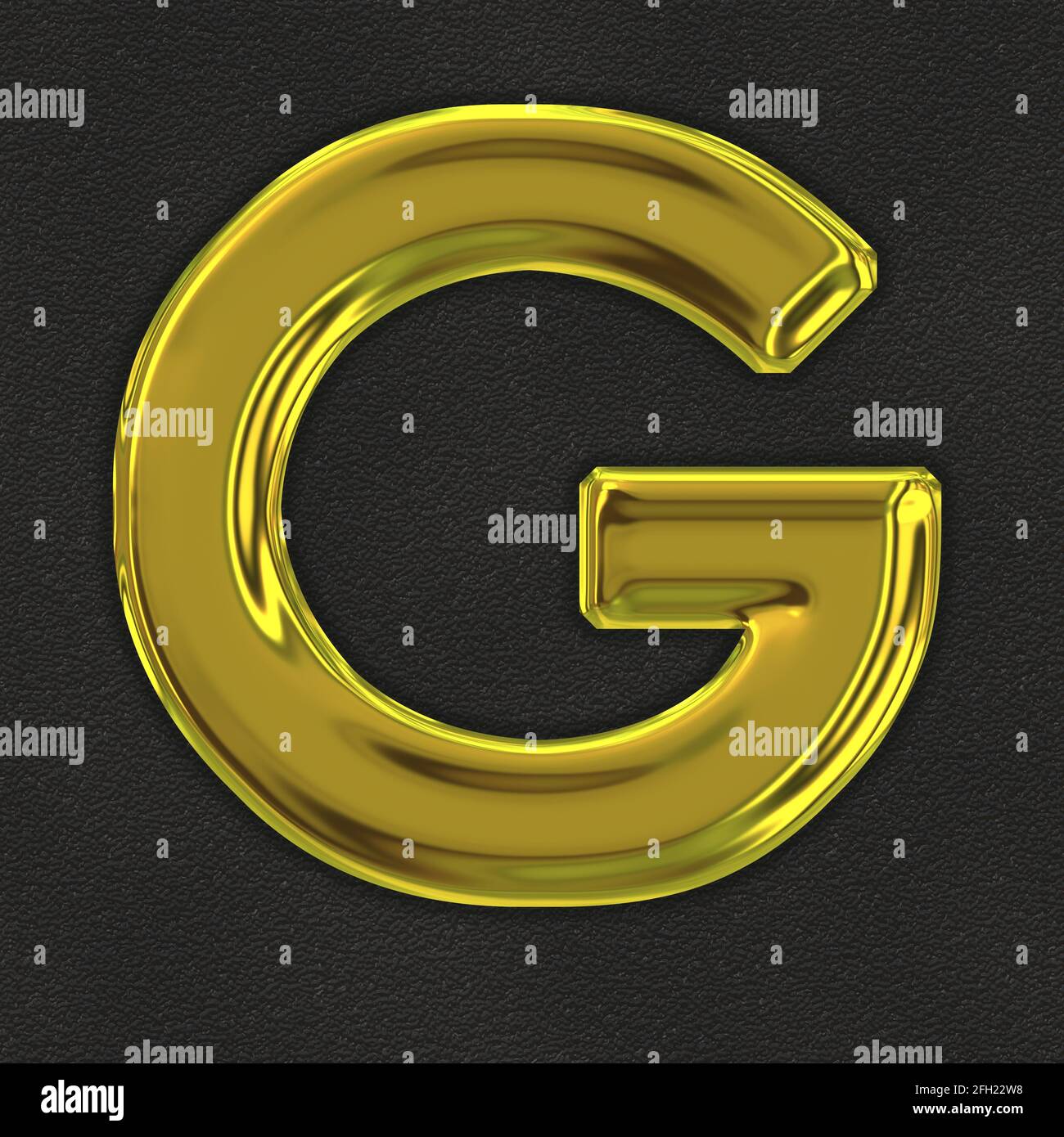square graphic with the golden upper-case character G representing a ...