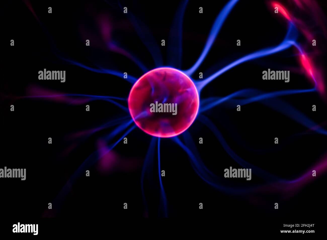 closeup of plasma lamp, globe Stock Photo - Alamy