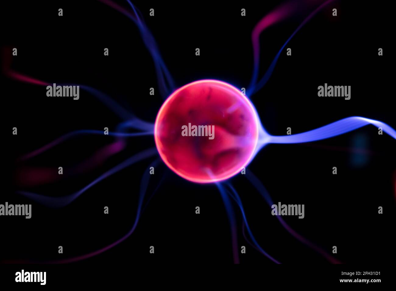 closeup of plasma lamp, globe Stock Photo - Alamy