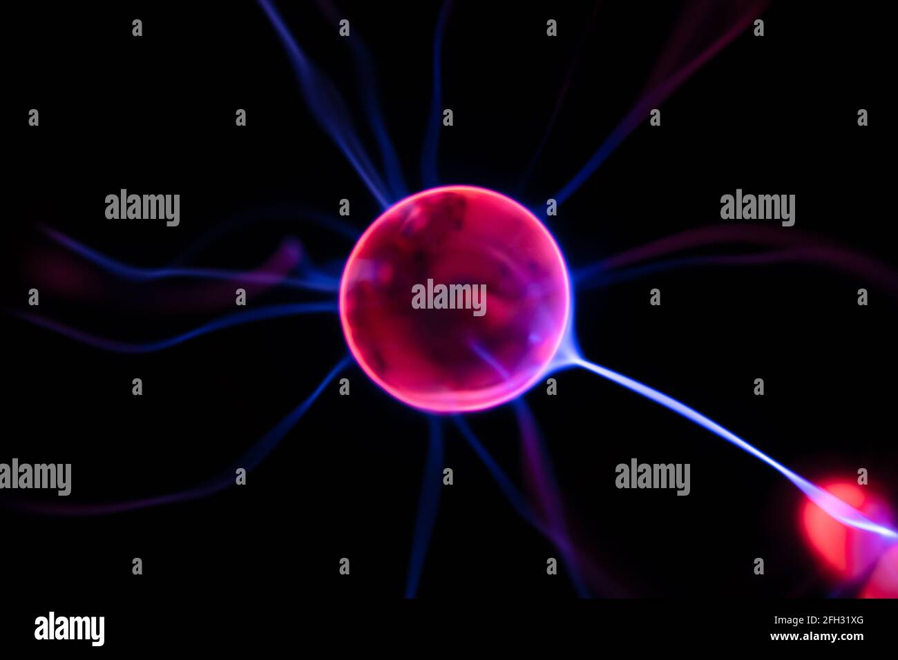 closeup of plasma lamp, globe Stock Photo - Alamy