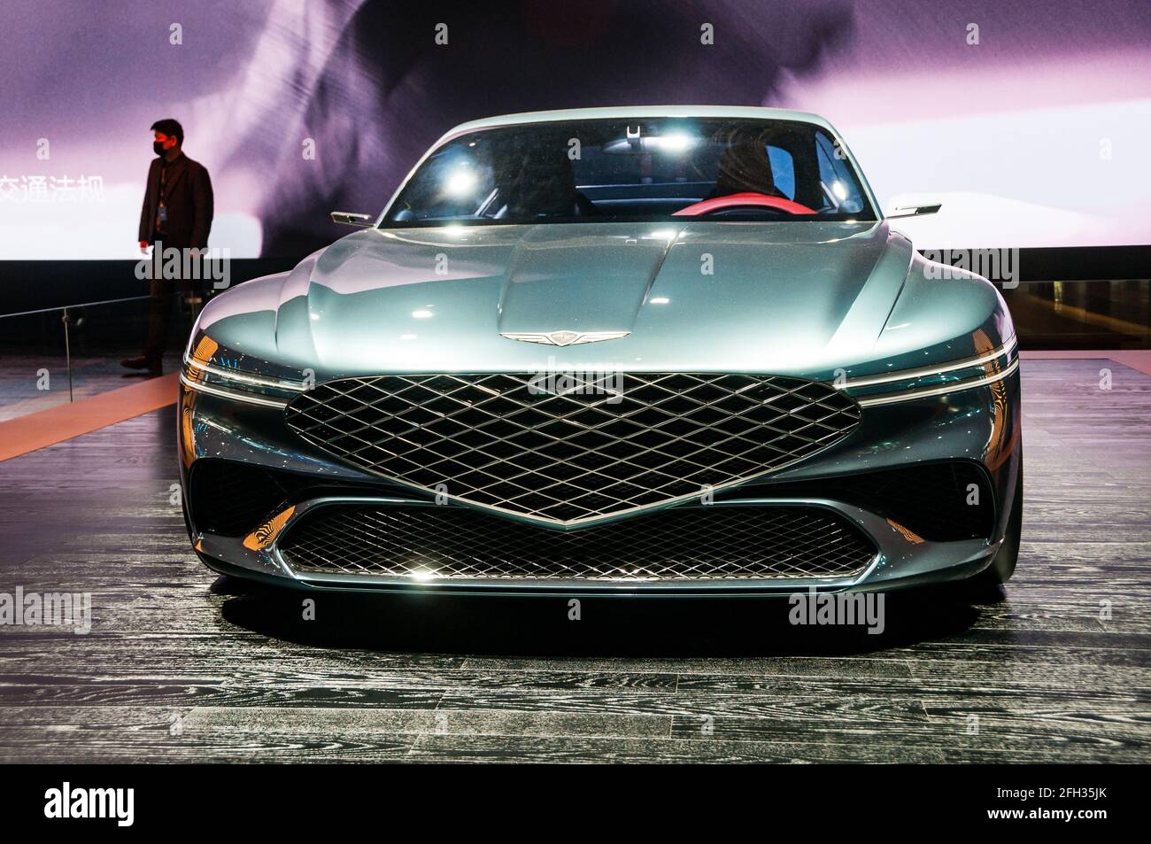 Genesis X Concept a sleek EV on display at the 2021 Shanghai Auto Show ...