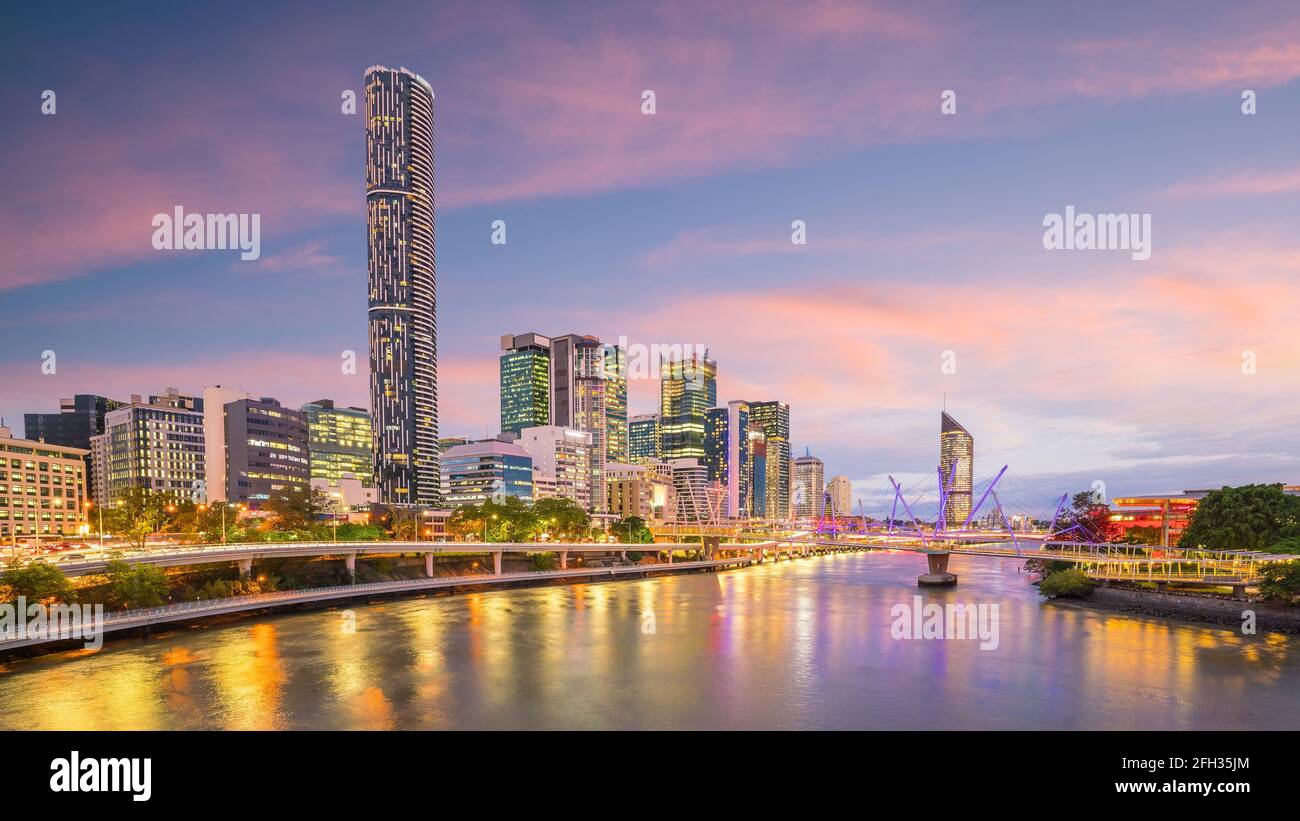 Brisbane arial view hi-res stock photography and images - Alamy