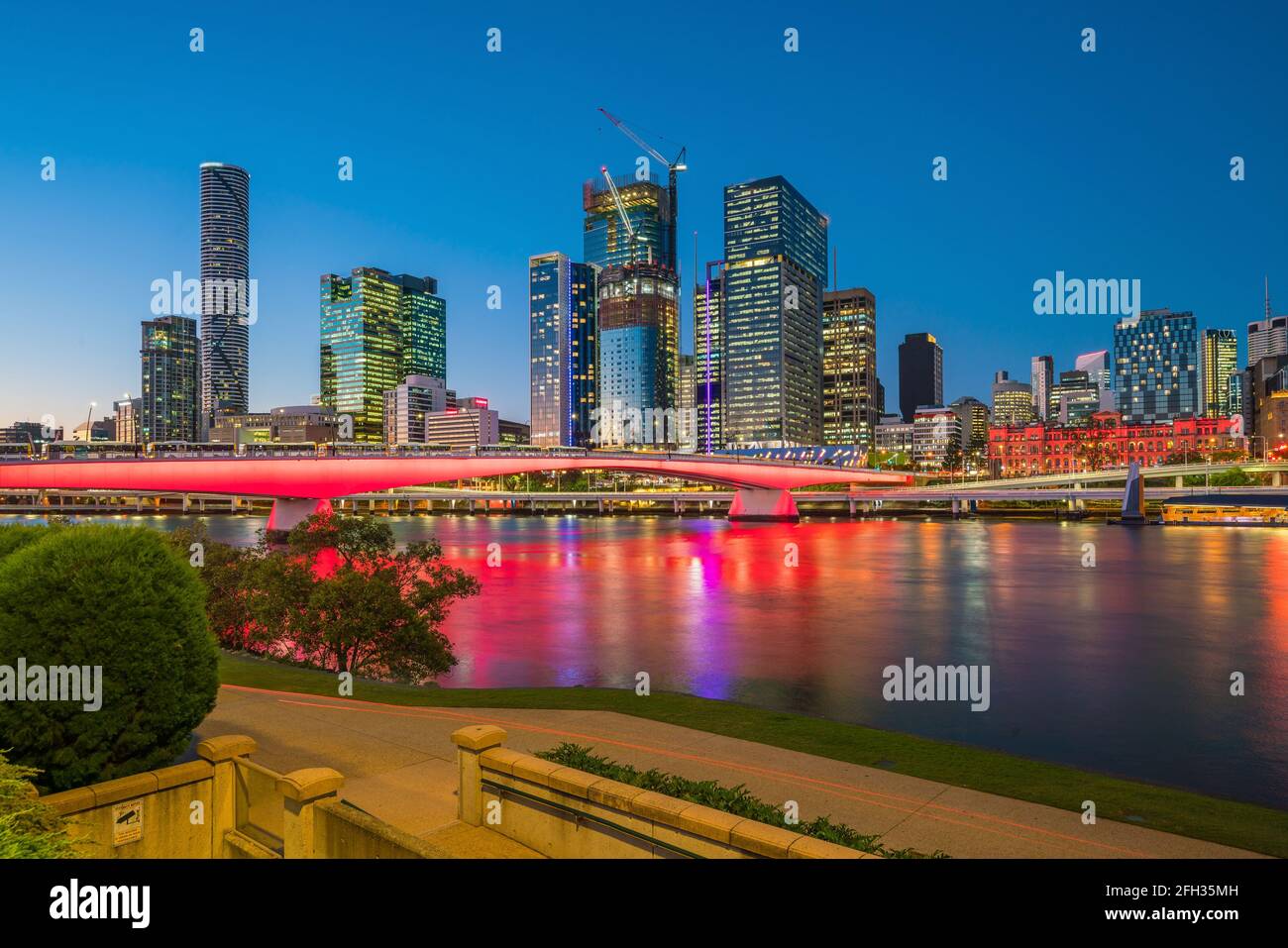 Brisbane arial view hi-res stock photography and images - Alamy