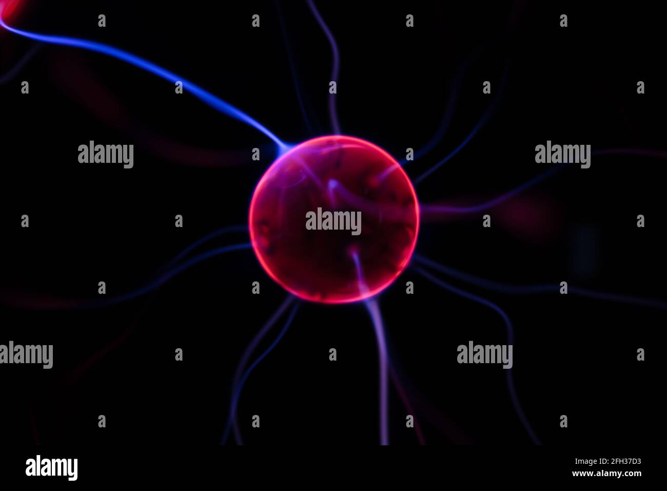 closeup of plasma lamp, globe Stock Photo - Alamy