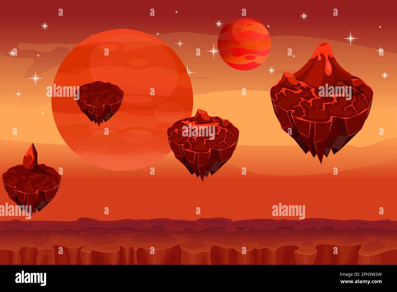 Alien volcano Stock Vector Images - Alamy