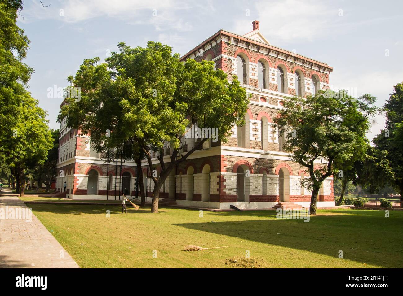 Photo shows a barrack block inside the Red Fort, Old Delhi. The ...