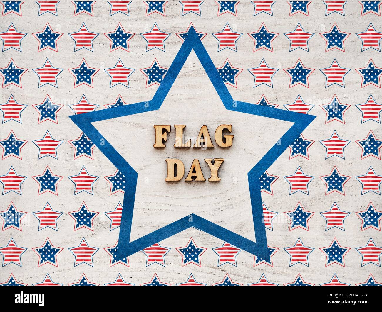 American Flag. Beautiful card. Closeup, top view. National holiday ...