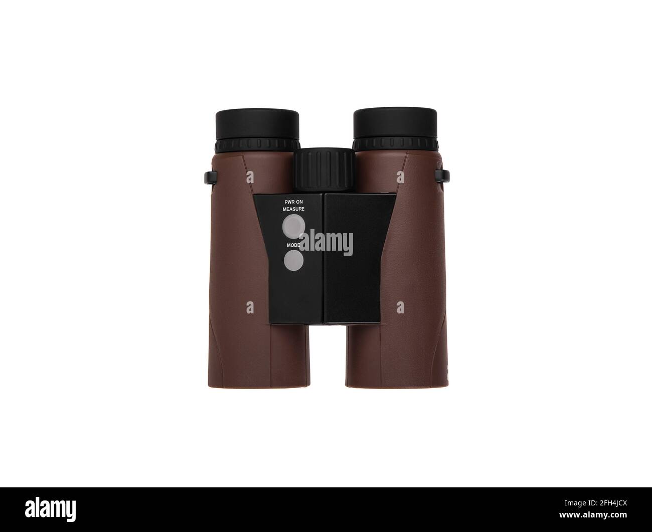 Modern binoculars. Optical device for long-range observation. Isolate ...