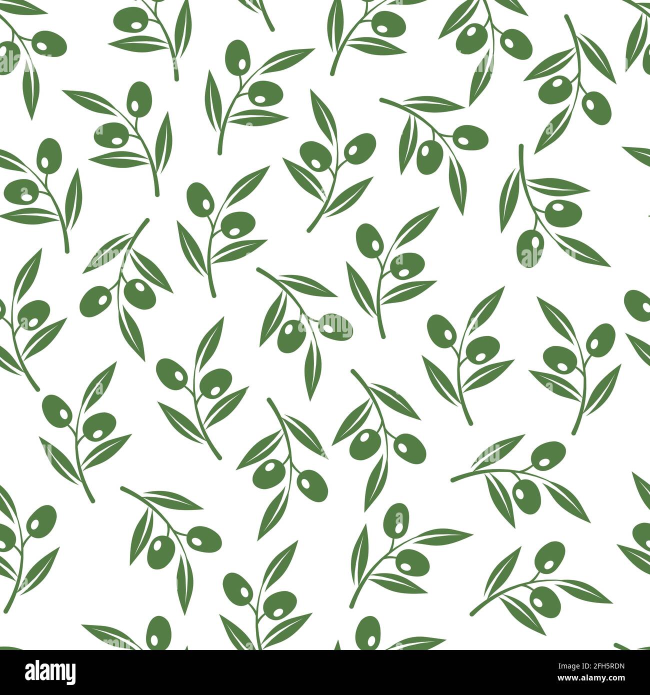 Olive tree branches texture. Vector olives seamless background for oil ...