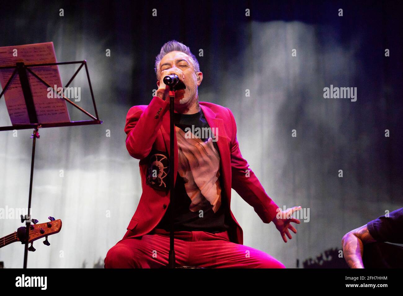 Madrid, Spain. 25th Apr, 2021. The singer Jose Molinero, known as J ...