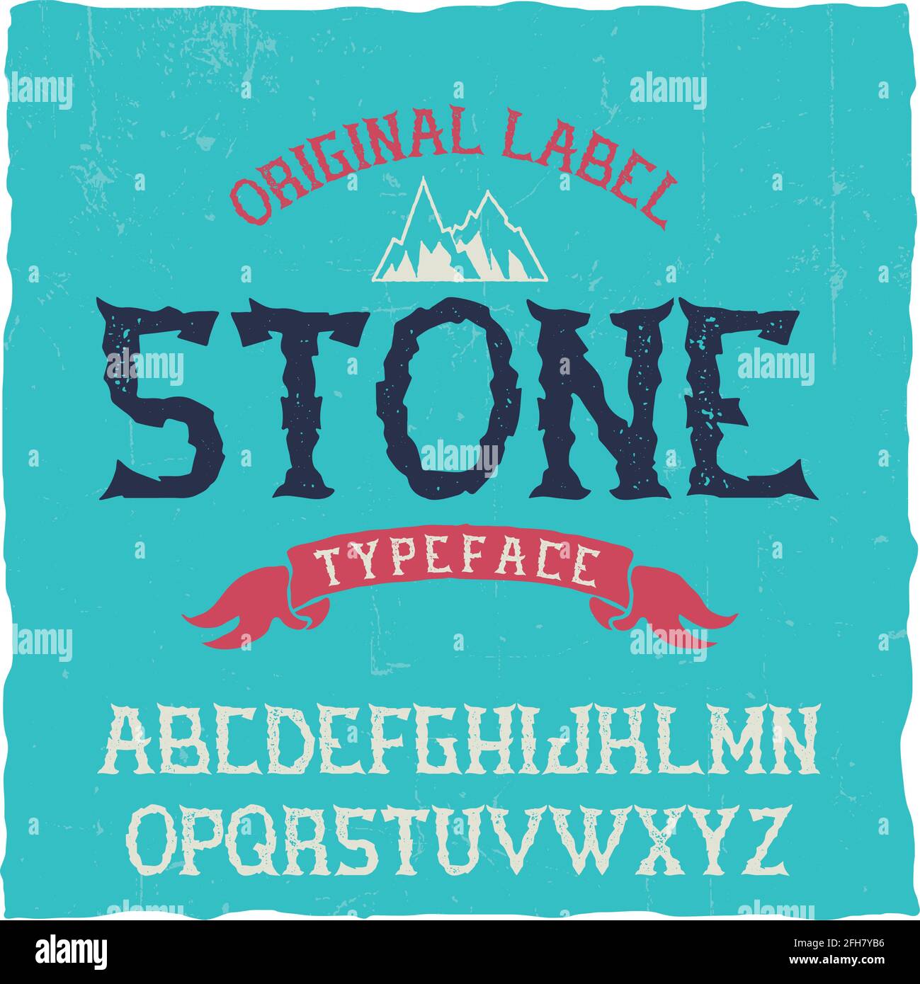 Vintage label typeface named Stone. Good font to use in any vintage ...