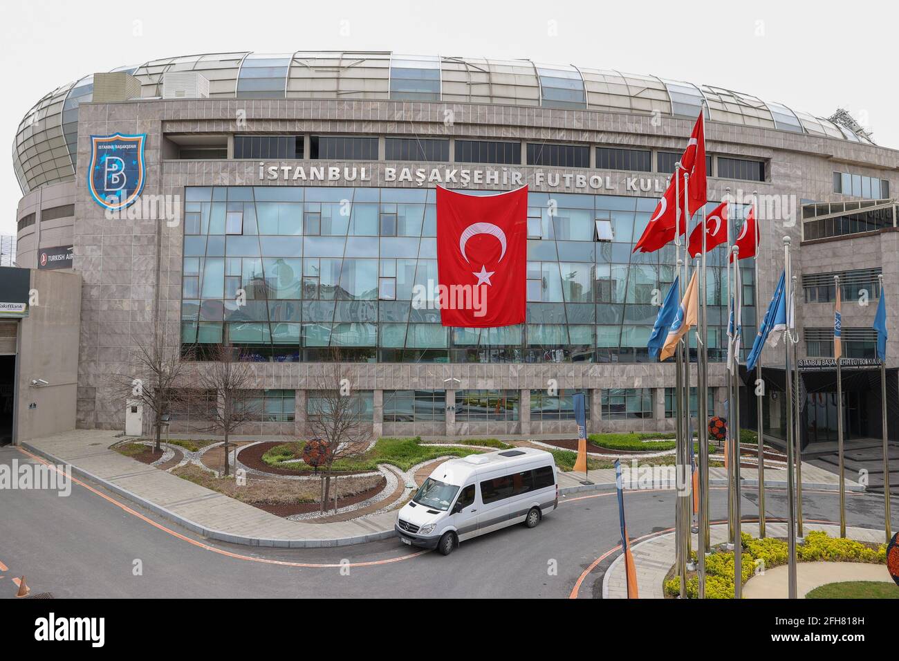 ISTANBUL, TURKEY - APRIL 25: General view of Basaksehir Fatih Terim ...