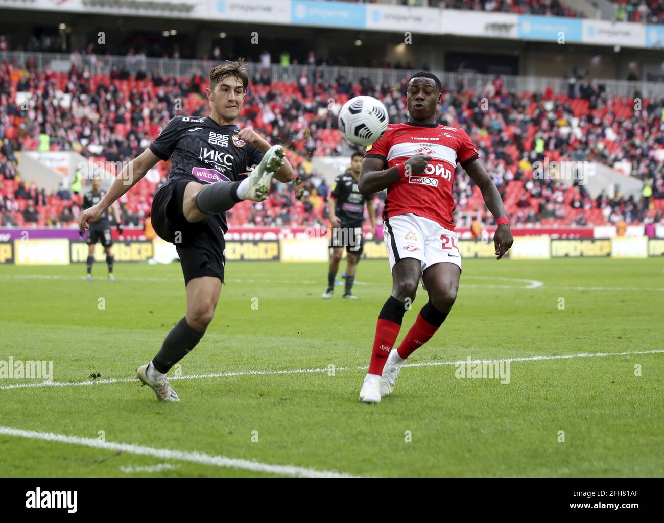 MOSCOW, RUSSIA, APRIL 25, 2021. The 2020/21 Russian Football Premier ...