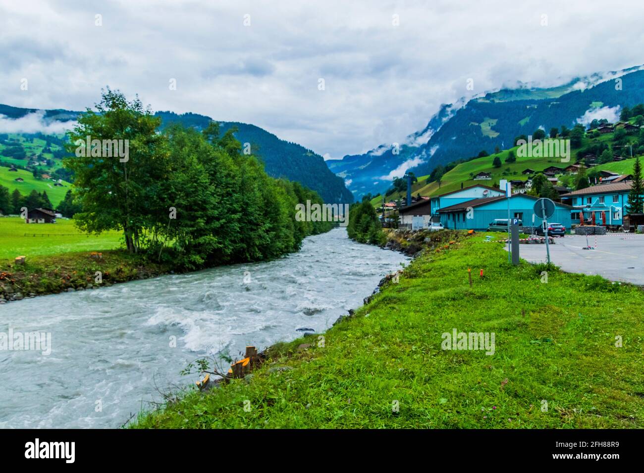 The place called Grindelwald in Switzerland Stock Photo - Alamy