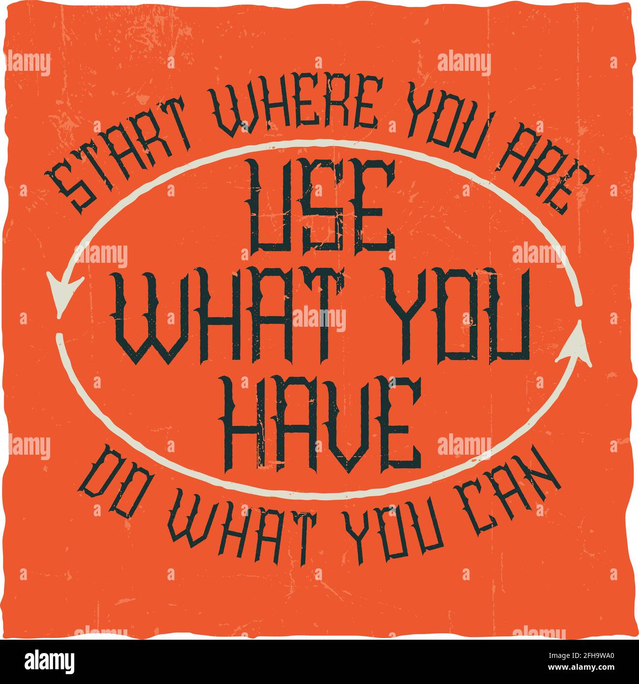 Motivational poster. "Start where you are. Use what you have. Do what ...