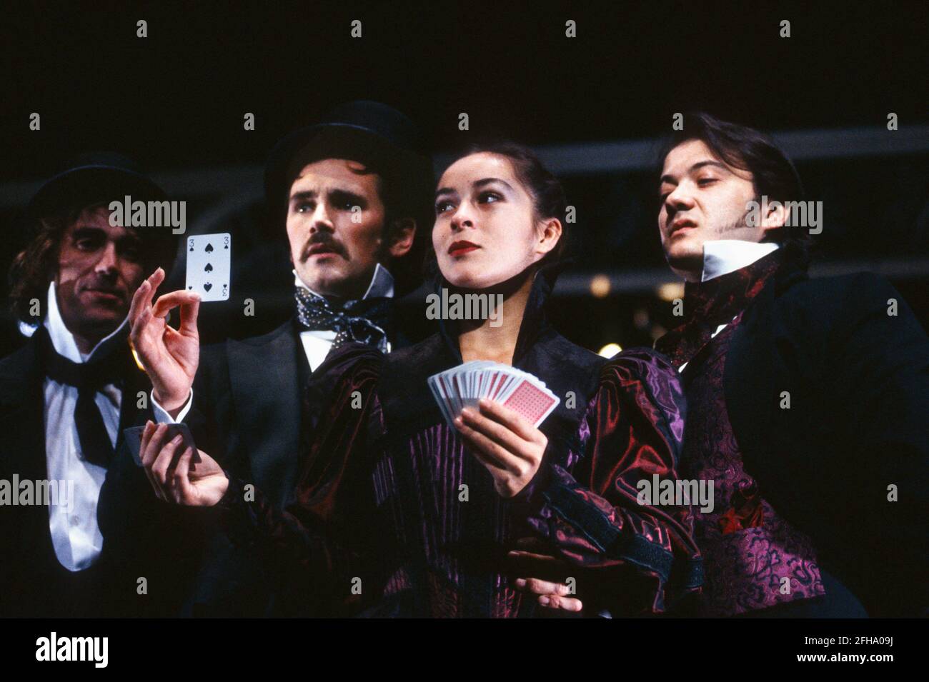 l-r: Phil Daniels (Slipper), Mark Rylance (Our Lady), Fuschia Peters ...
