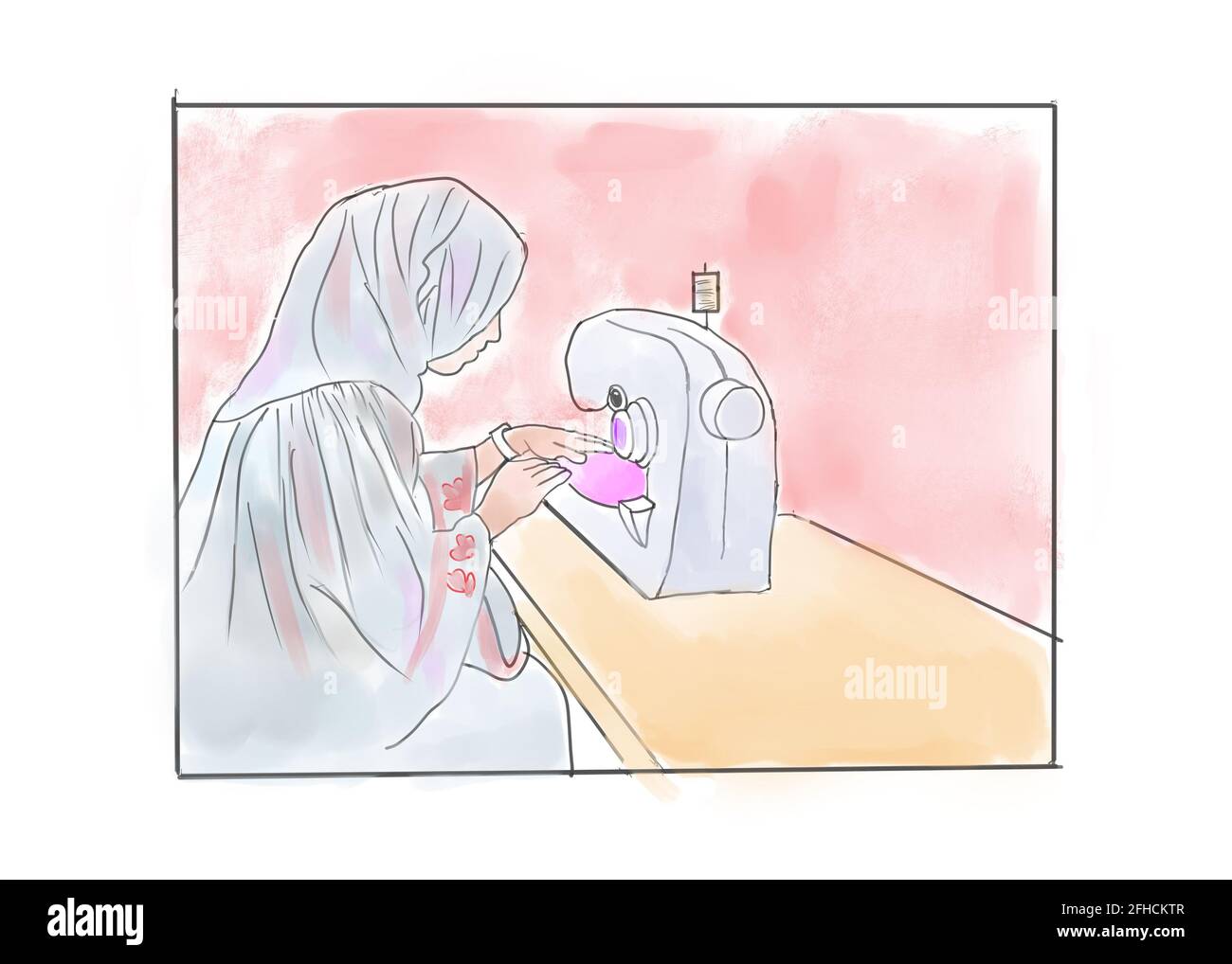 Indian woman factory Cut Out Stock Images & Pictures - Alamy