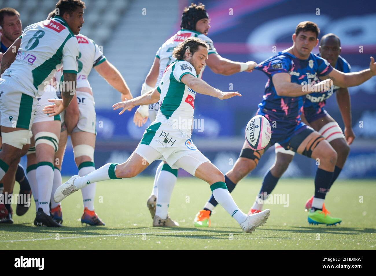 during the rugby TOP 14 match between Stade Français Paris (SFP) and ...