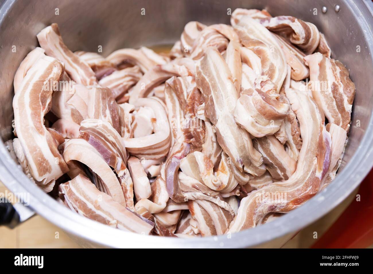 Big red pot meat hi-res stock photography and images - Alamy