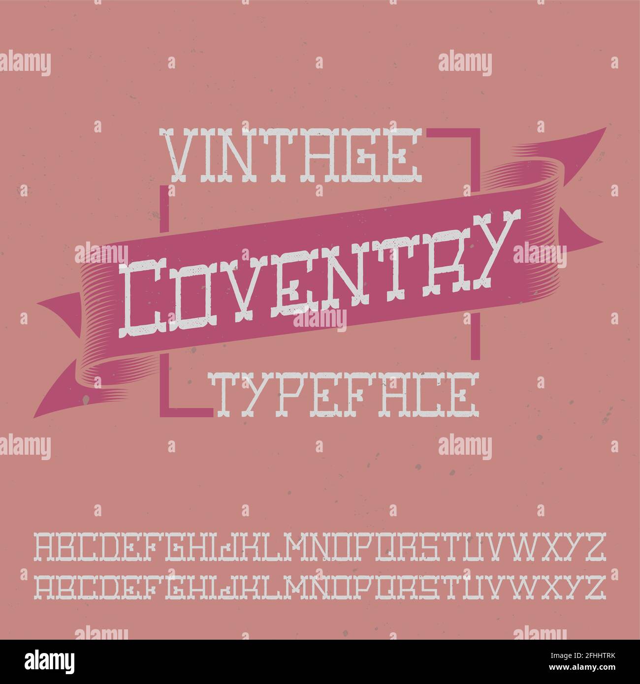 Vintage label typeface named Coventry. Good font to use in any vintage ...
