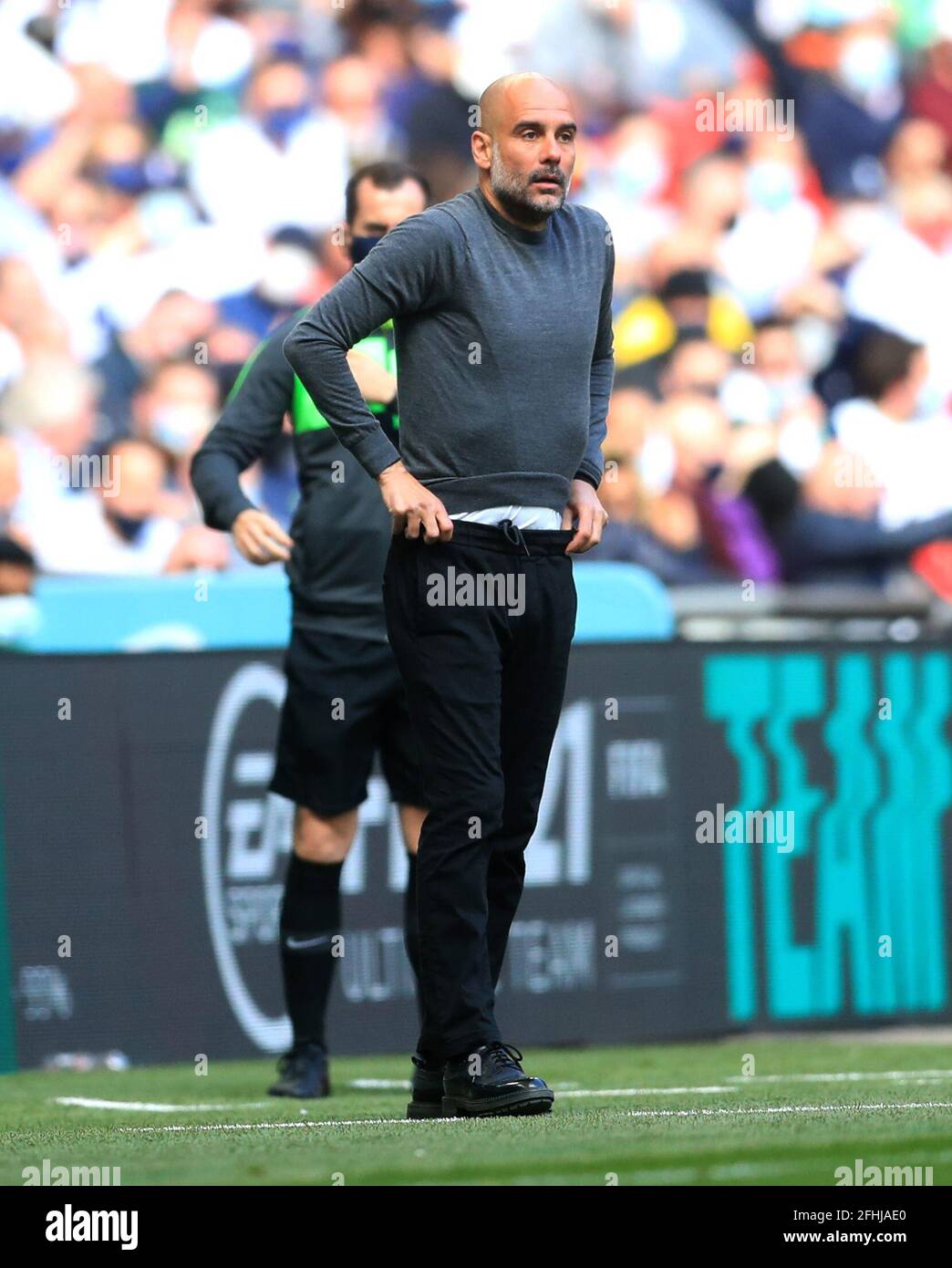 Manchester City manager Pep Guardiola during the Carabao Cup Final at ...