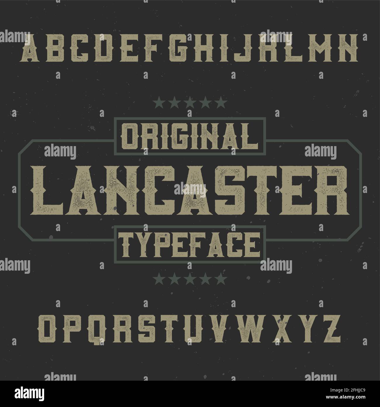 Vintage label typeface named Lancaster. Good font to use in any vintage ...