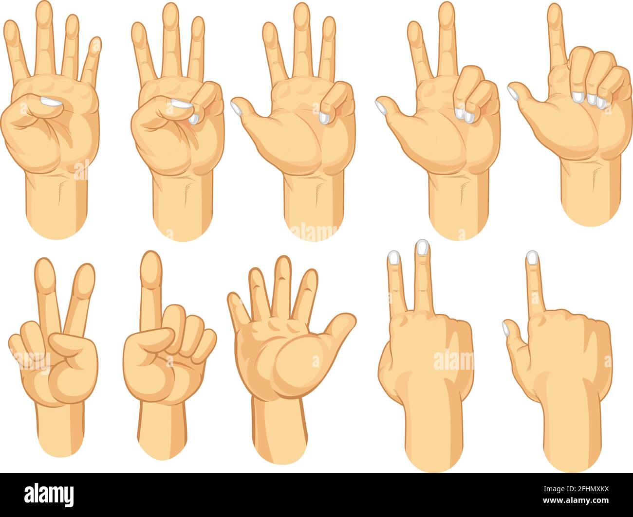 Fingers symbol Stock Vector Images - Alamy