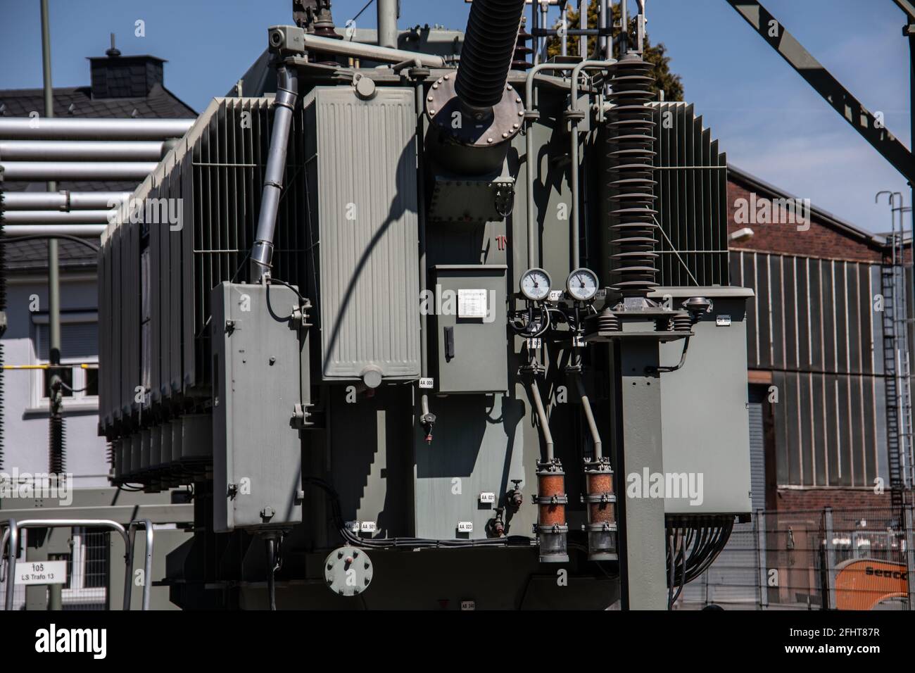 steel generator to supply the city with energy Stock Photo - Alamy