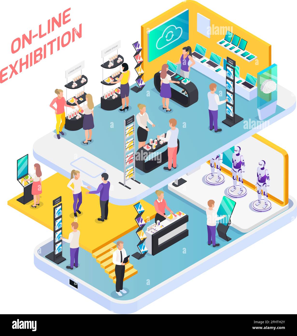 Display stands Stock Vector Images - Alamy