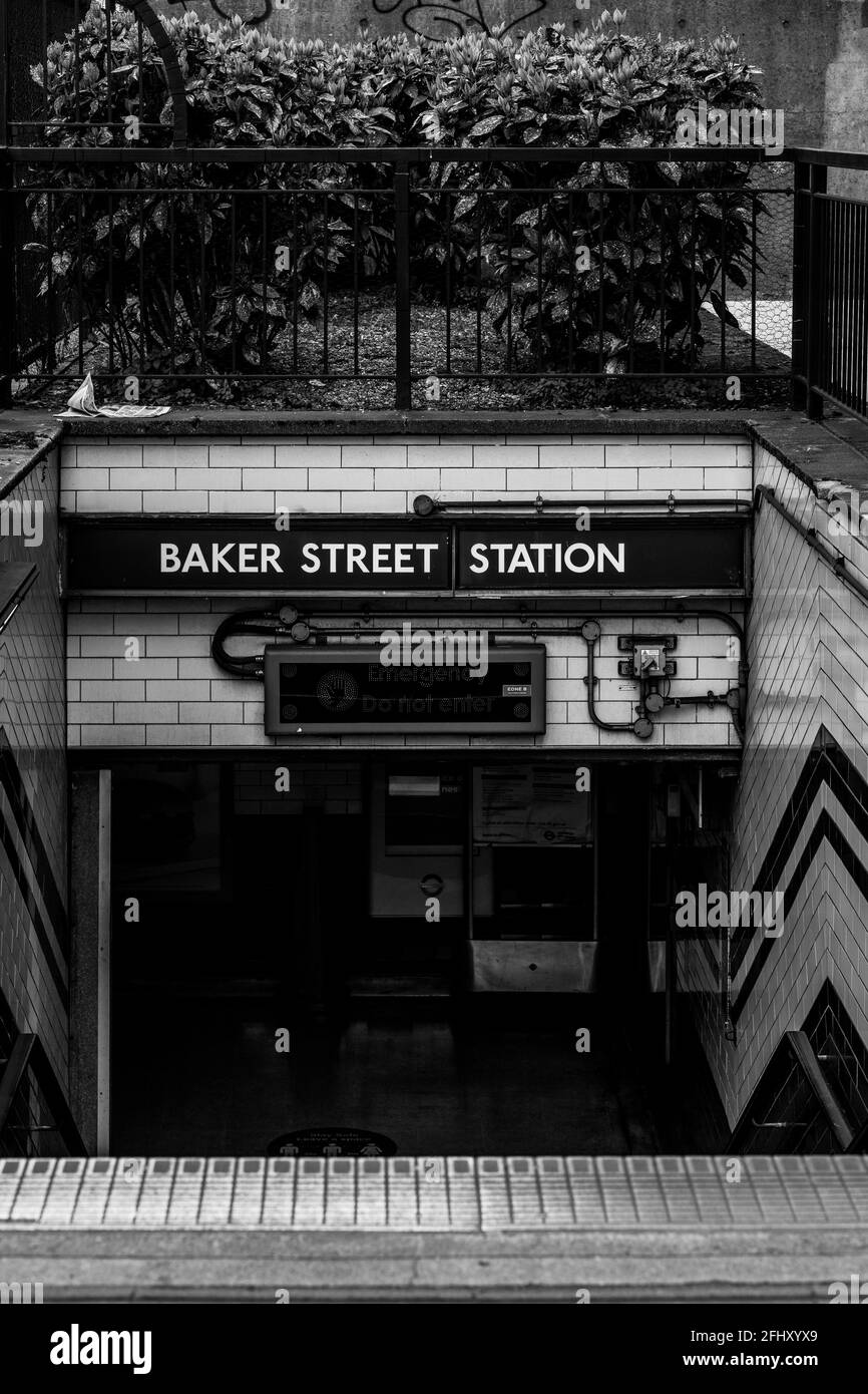 London Baker Street and Oxford Street Stock Photo - Alamy