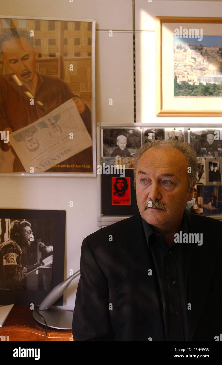GEORGE GALLOWAY IN HIS WESTMINSTER OFFICE.26/3/04 PILSTON Stock Photo ...