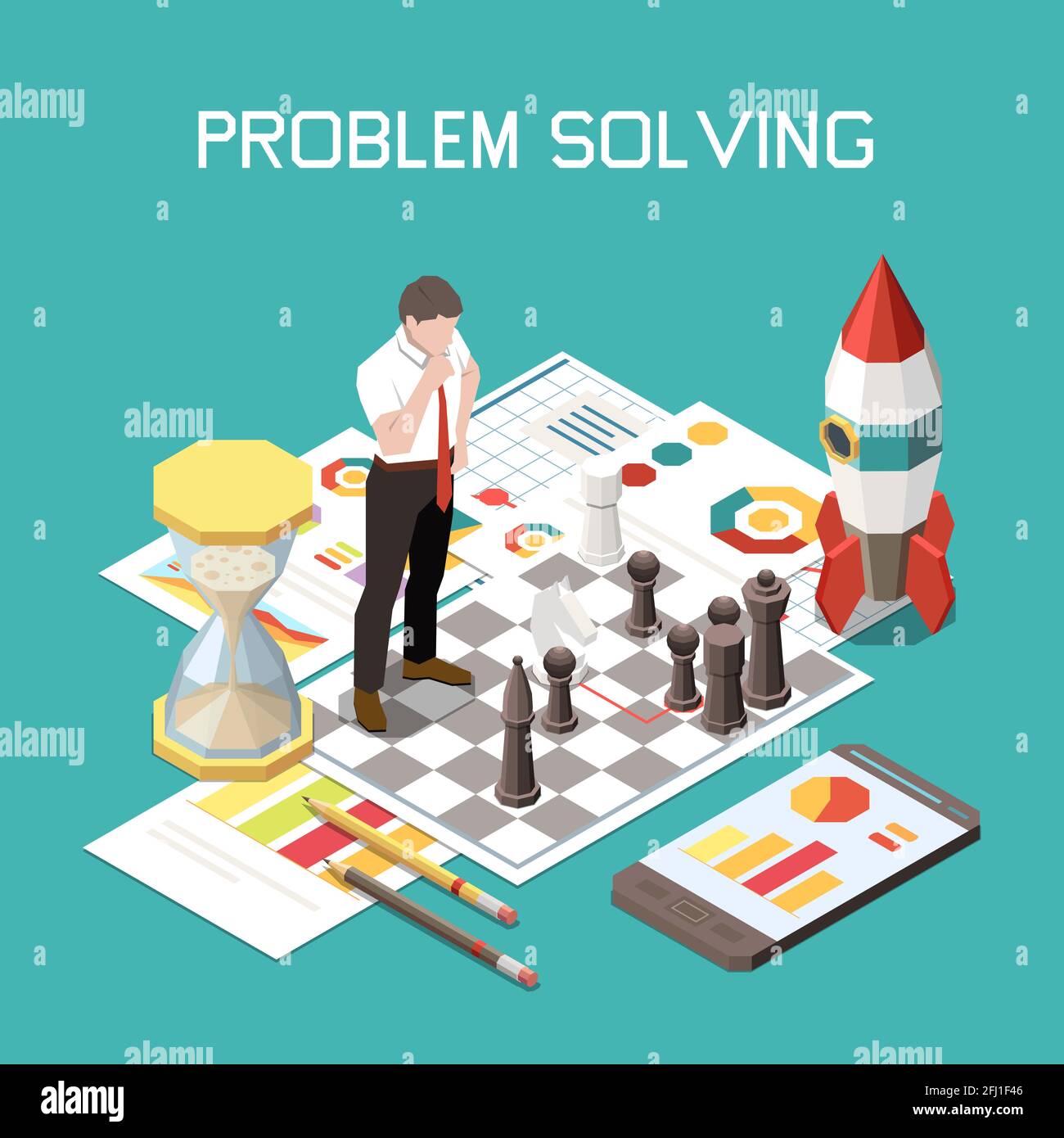 Creative problem solving motivation Stock Vector Images - Alamy