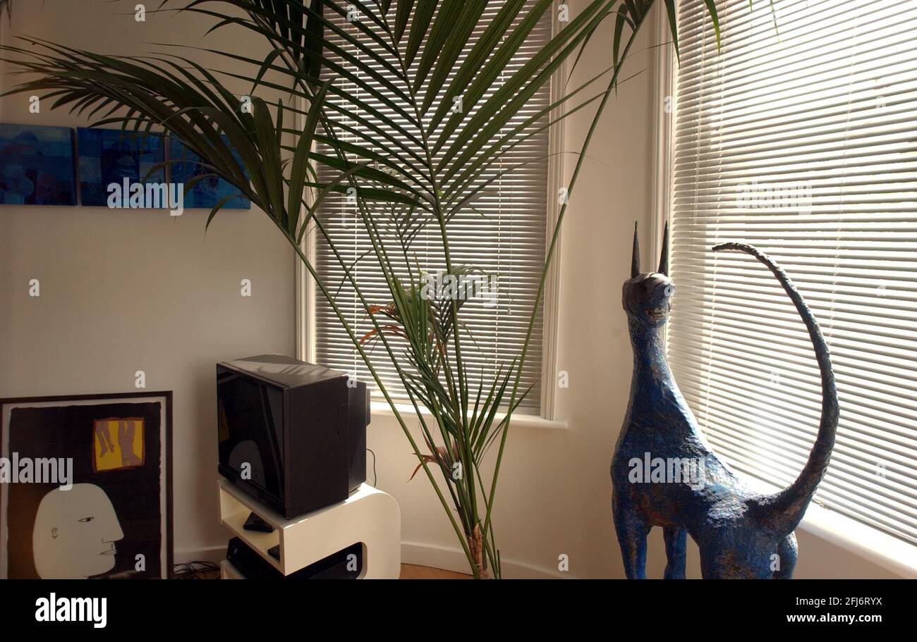 GORDON MCKEE'S HOME IN WEST HAMPSTED STUDIOS.4/6/04 PILSTON Stock Photo ...