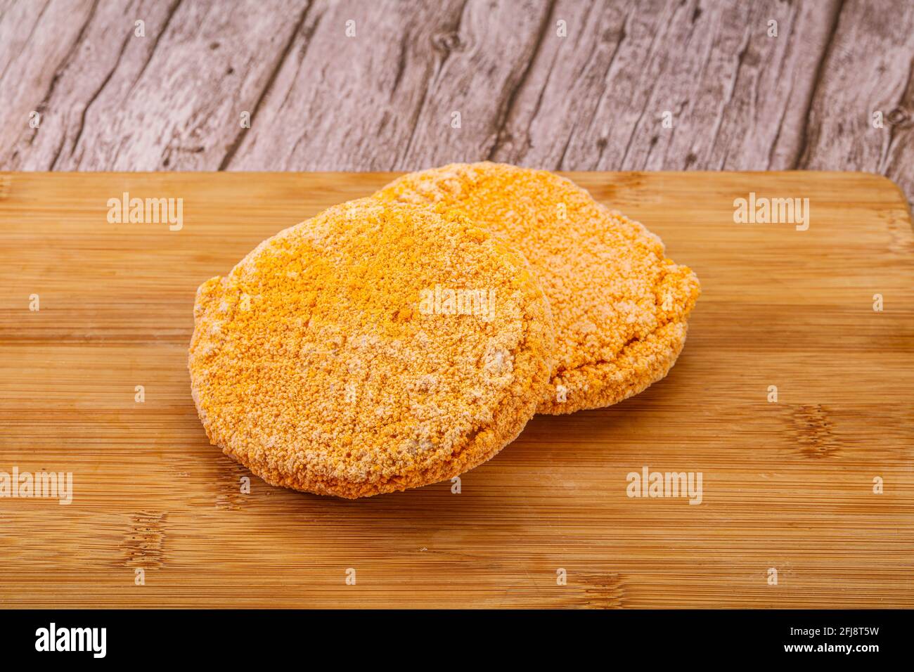 Raw homemade chicken cutlet for roast Stock Photo - Alamy