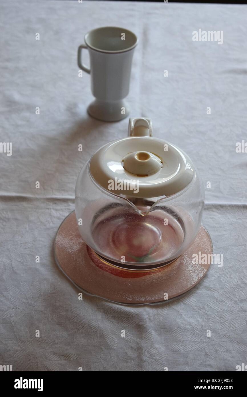 coffee pot and cup Stock Photo - Alamy