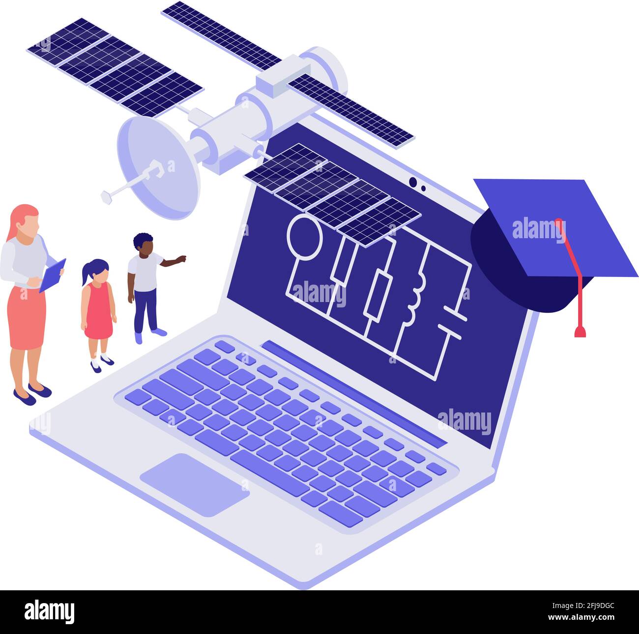 3d white people laptop learn Stock Vector Images - Alamy