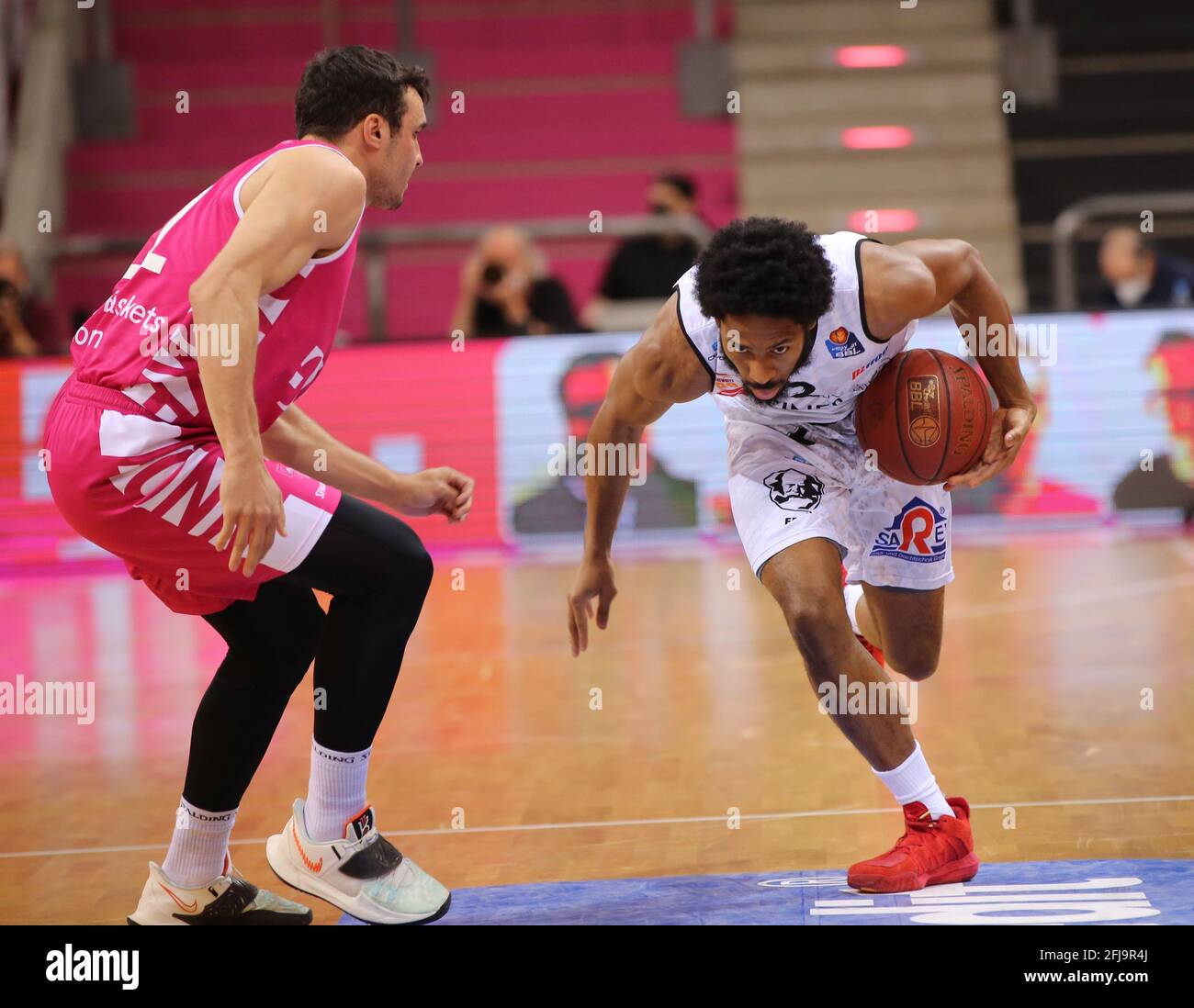 Bonn, Germany. 25th Apr, 2021. Telekom Dome, Basketball, BBL, Telekom ...