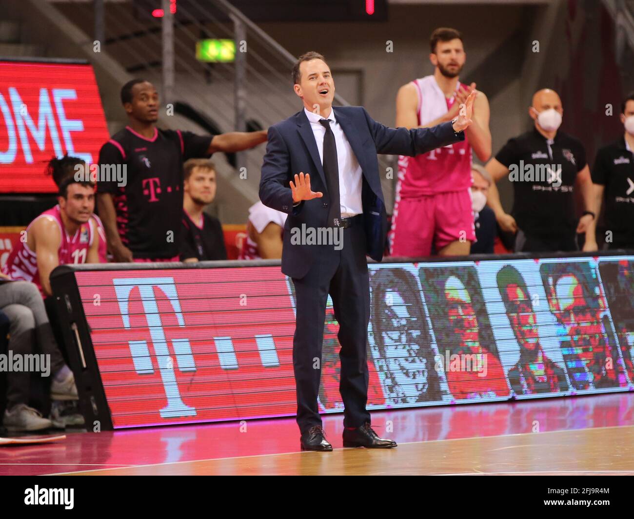 Bonn, Germany. 25th Apr, 2021. Telekom Dome, Basketball, BBL, Telekom ...