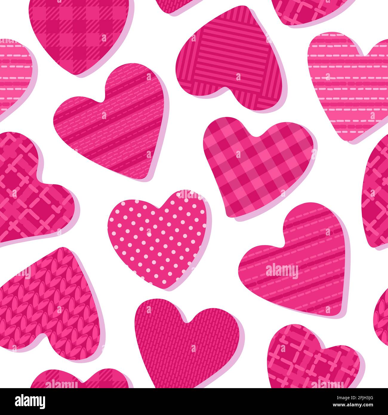 Vector cartoon girl with heart shapes hi-res stock photography and ...