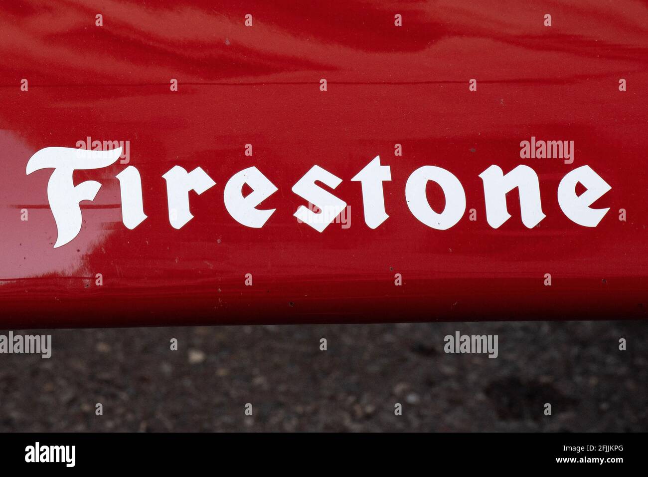 Logo of FIRESTONE, on Avril 25, 2021 in Monte-Carlo, Monaco. Photo by ...