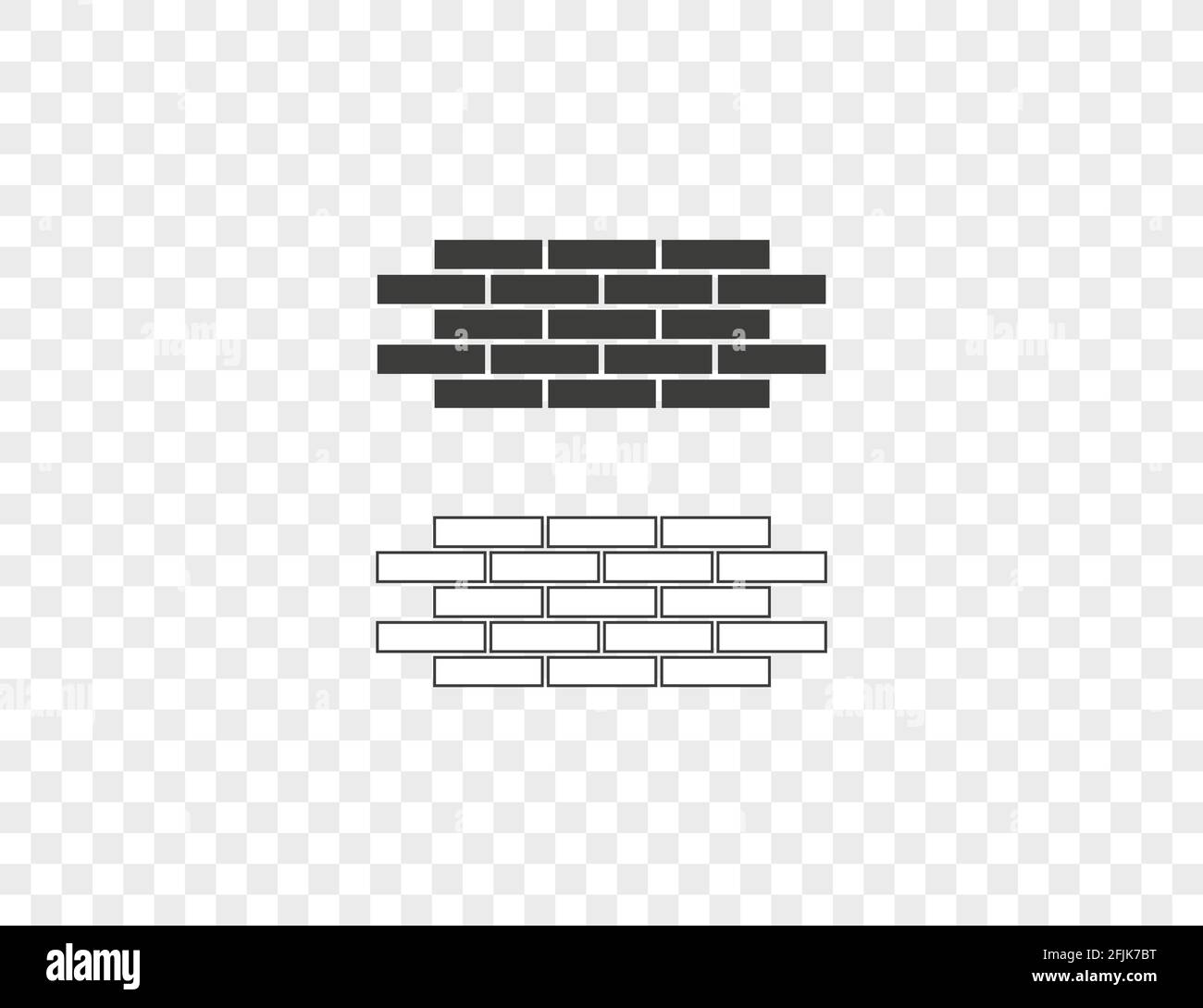 Vector illustration. Bricks wall work icon Stock Vector Image & Art - Alamy
