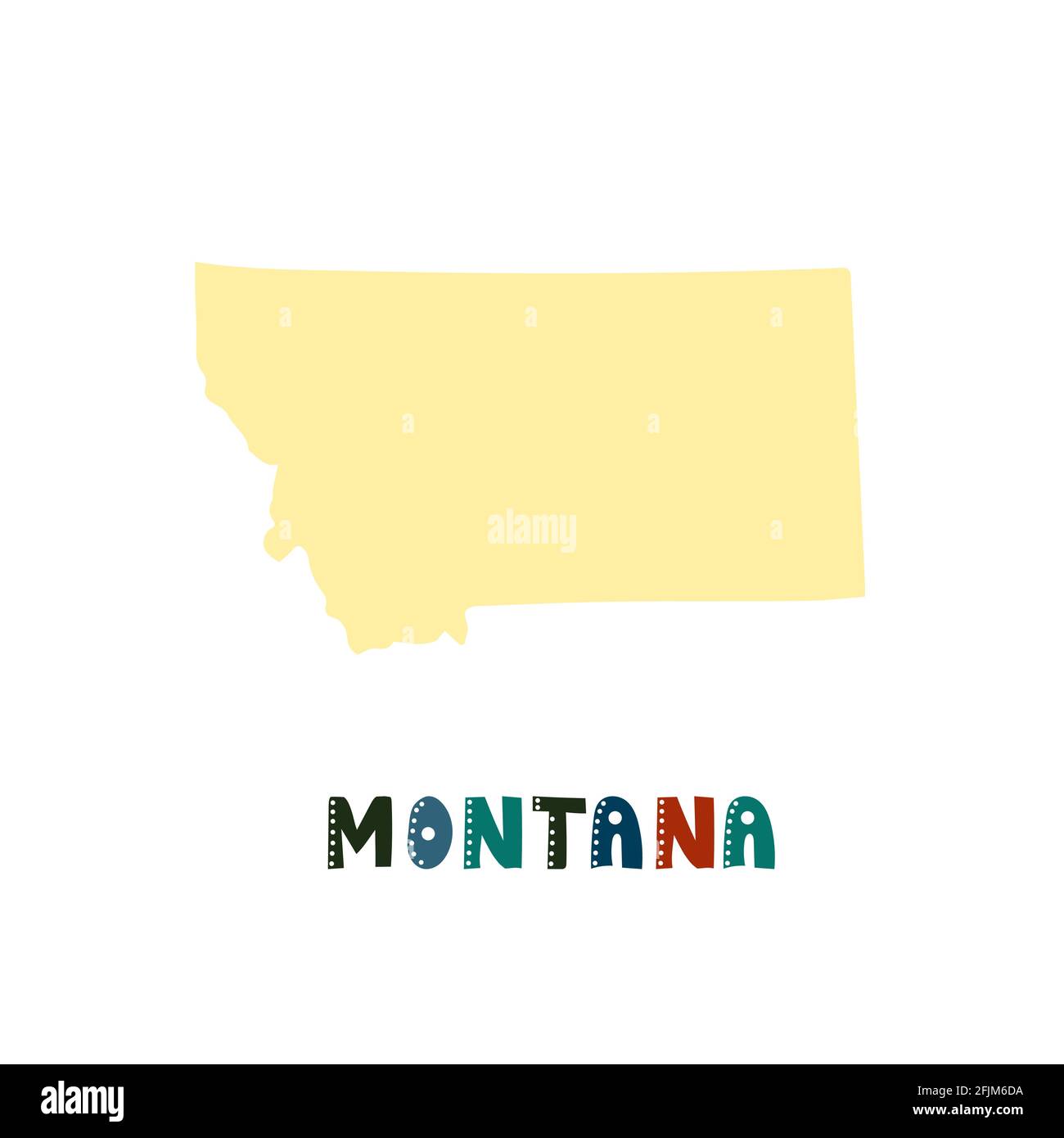 Montana us federal state Stock Vector Images - Alamy