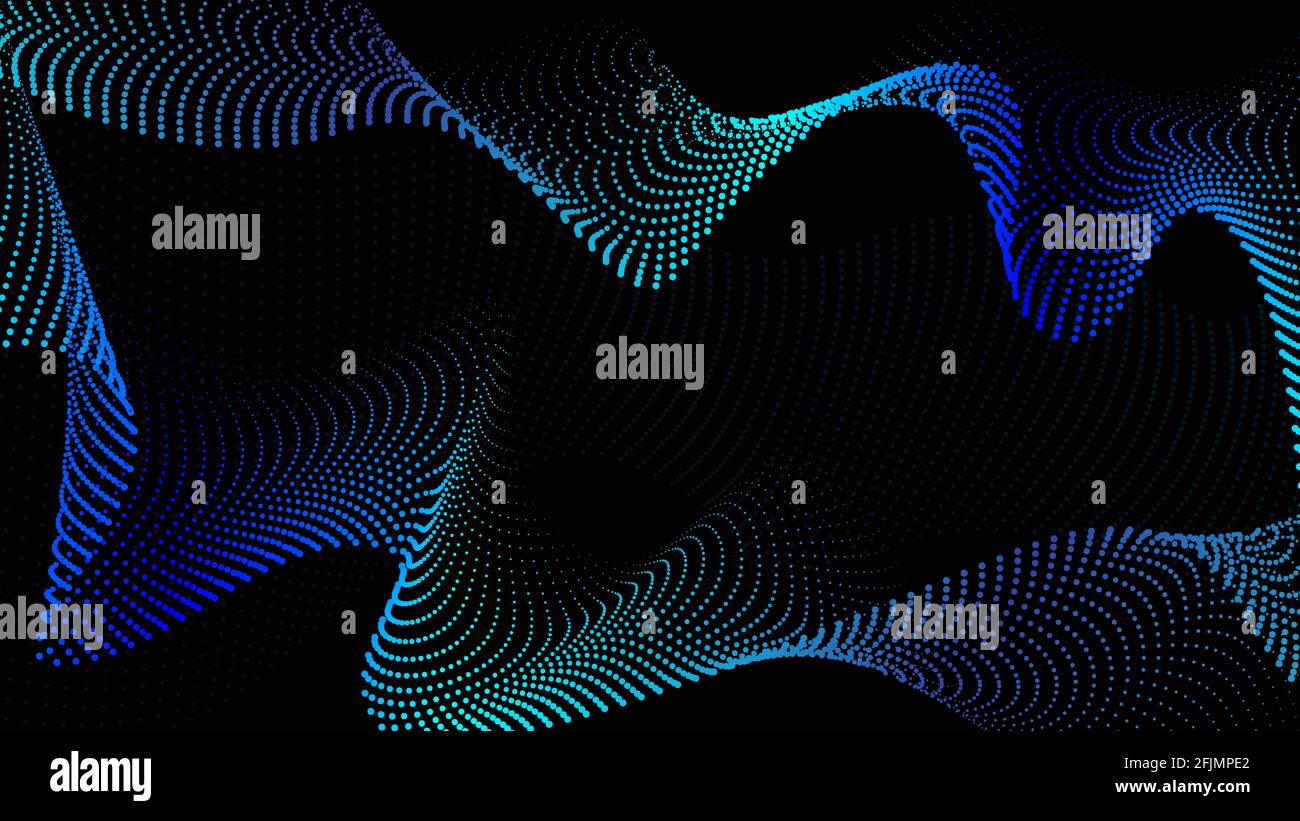 Abstract Contour Wave Blue Line Background. Vector illustration Stock ...